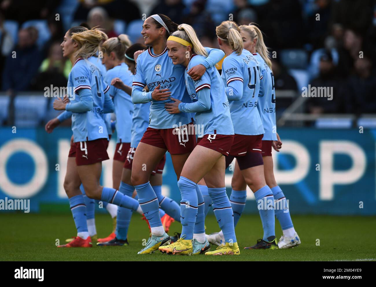 Manchester City's Chloe Kelly celebrates their side's first goal of the ...