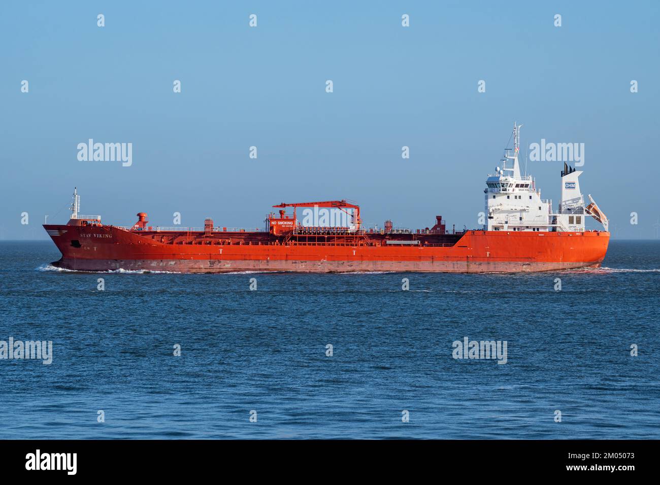 product/ chemical tanker STAV VIKING on the river Elbe Stock Photo - Alamy
