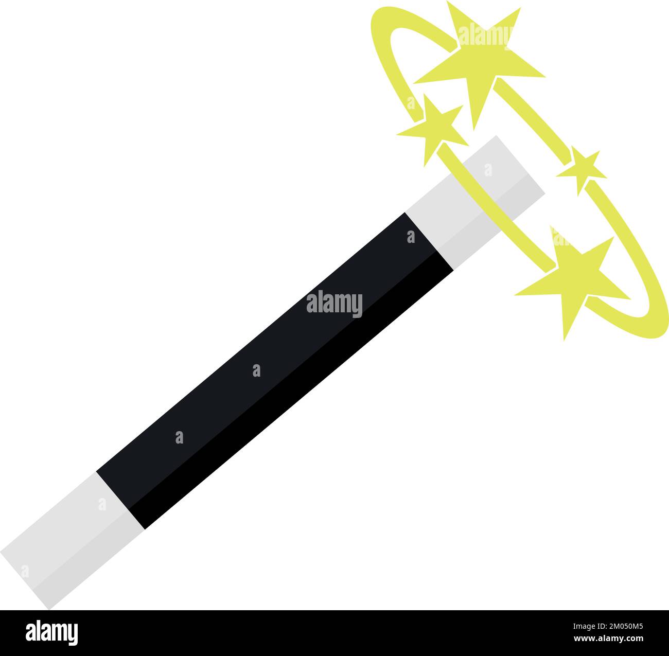 vector illustration of a magic wand with stars Stock Vector Image & Art ...