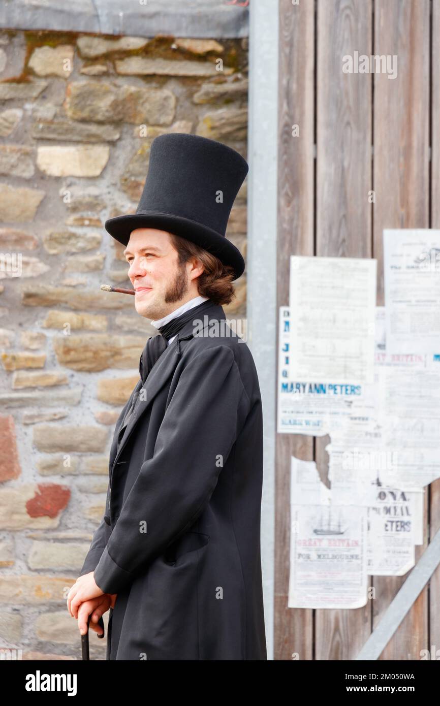 Guide at bristol docks dressed as isambard kingdom brunel in victorian ...