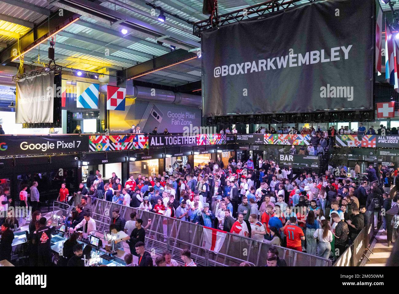 England football fans watch the World Cup match between England and USA ...