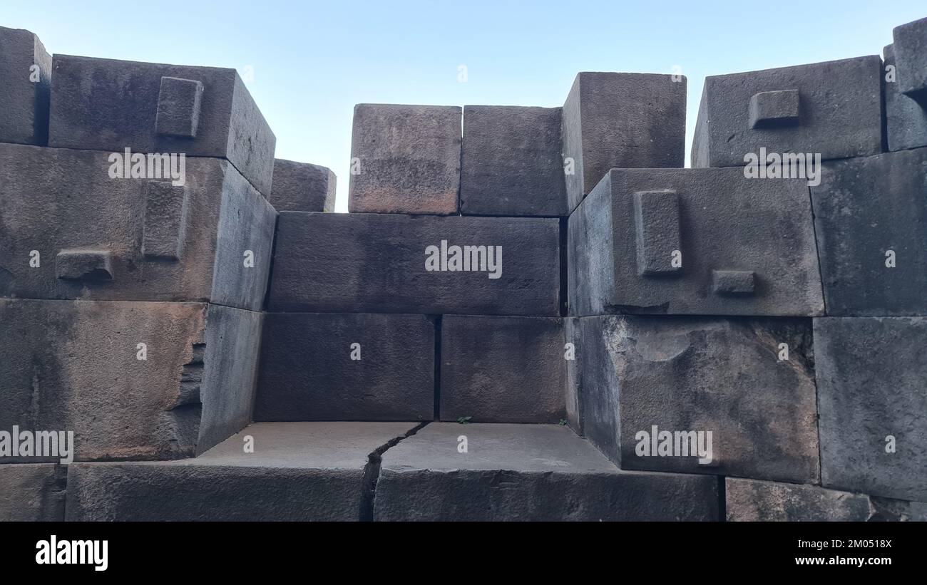 Inca rock constructions in Peru Stock Photo - Alamy