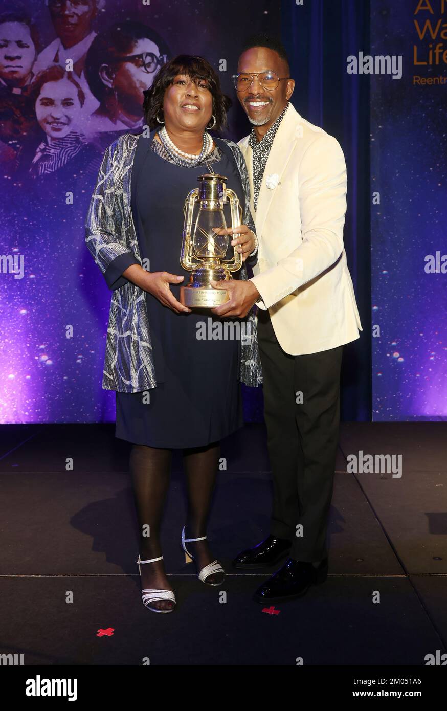 Los Angeles, Ca. 3rd Dec, 2022. Ron Kellum, Ms. Linda Washington at A New Way of Life Charity ...