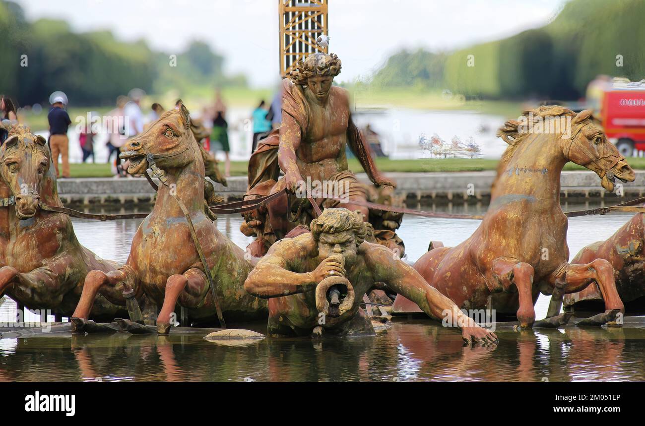 Paris., France, Palace of Versailles Apollo's Fountain Stock Photo - Alamy
