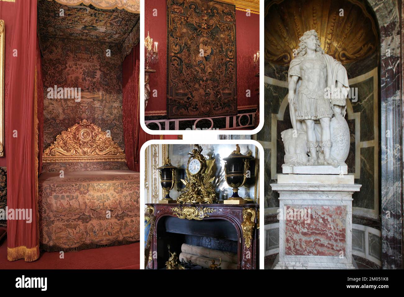 The luxurious interiors of the wonderful Palace of Versailles, one of ...