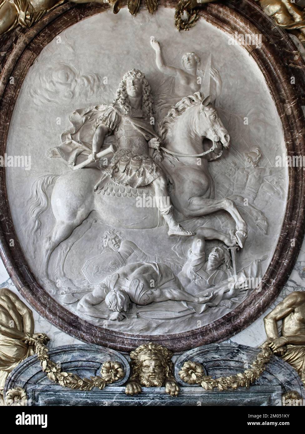 The magnificent decorations of the Salon de Guerre (War Room) in the ...