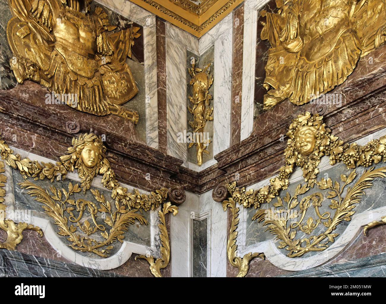 The magnificent decorations of the Salon de Guerre (War Room) in the ...