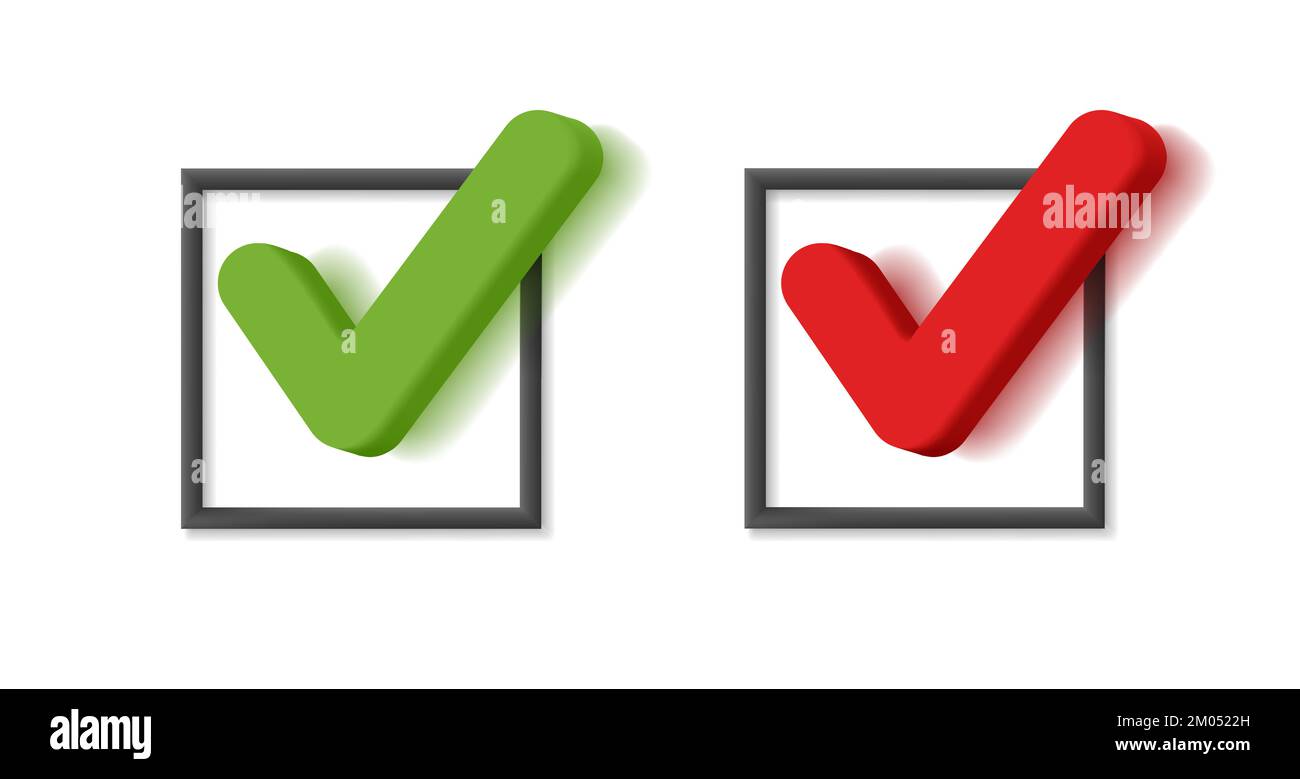 Checkbox Linear Square With 3d Volume Check Tick Mark Interface Icon