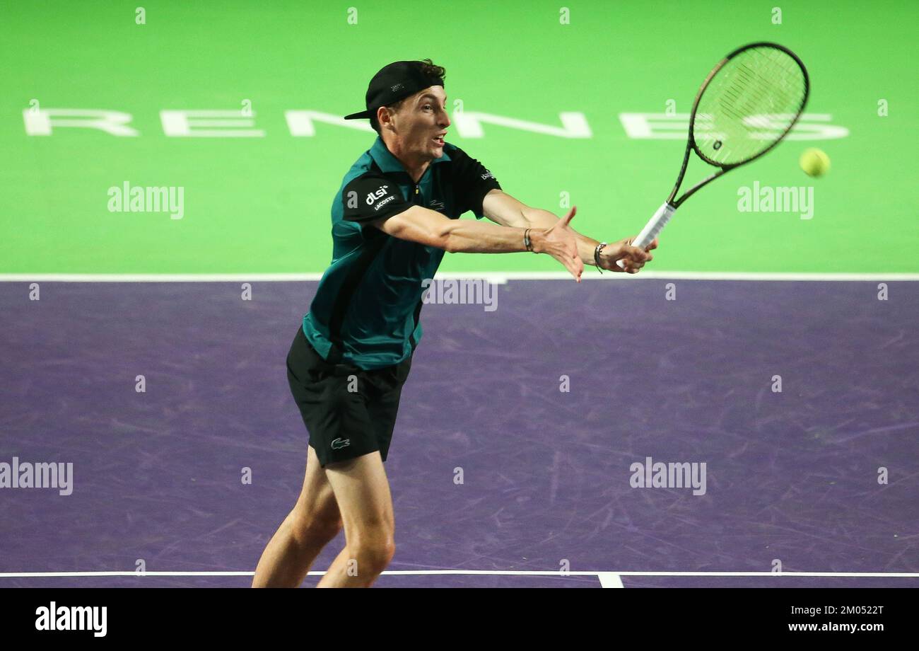 Hugo Humbert of France during the Open de Rennes 2022, ATP Challenger tennis tournament on ...