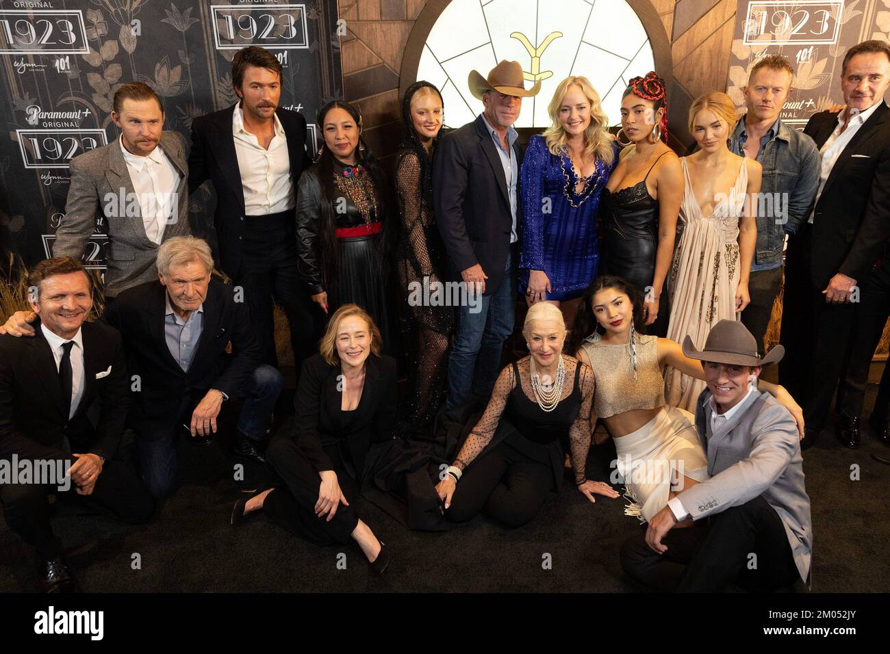 Las Vegas, NV, USA. 3rd Dec, 2022. Sebastian Roche, Harrison Ford ...