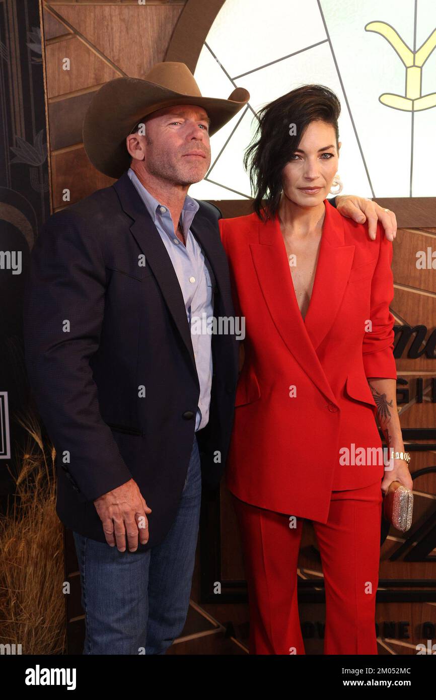 Las Vegas, NV, USA. 3rd Dec, 2022. Taylor Sheridan, Nicole Muirbrook at ...