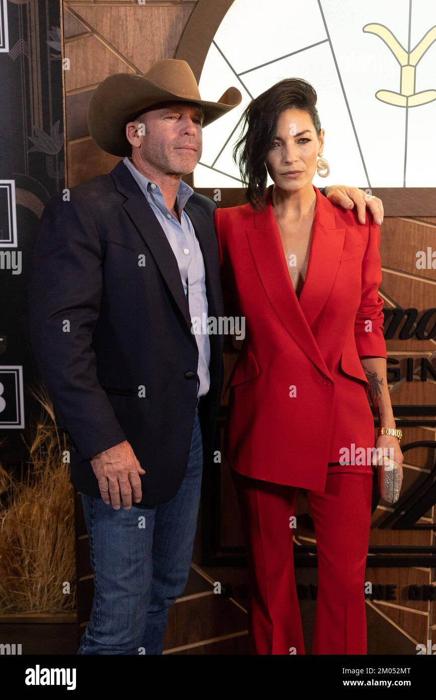 Las Vegas, NV, USA. 3rd Dec, 2022. Taylor Sheridan, Nicole Muirbrook at ...