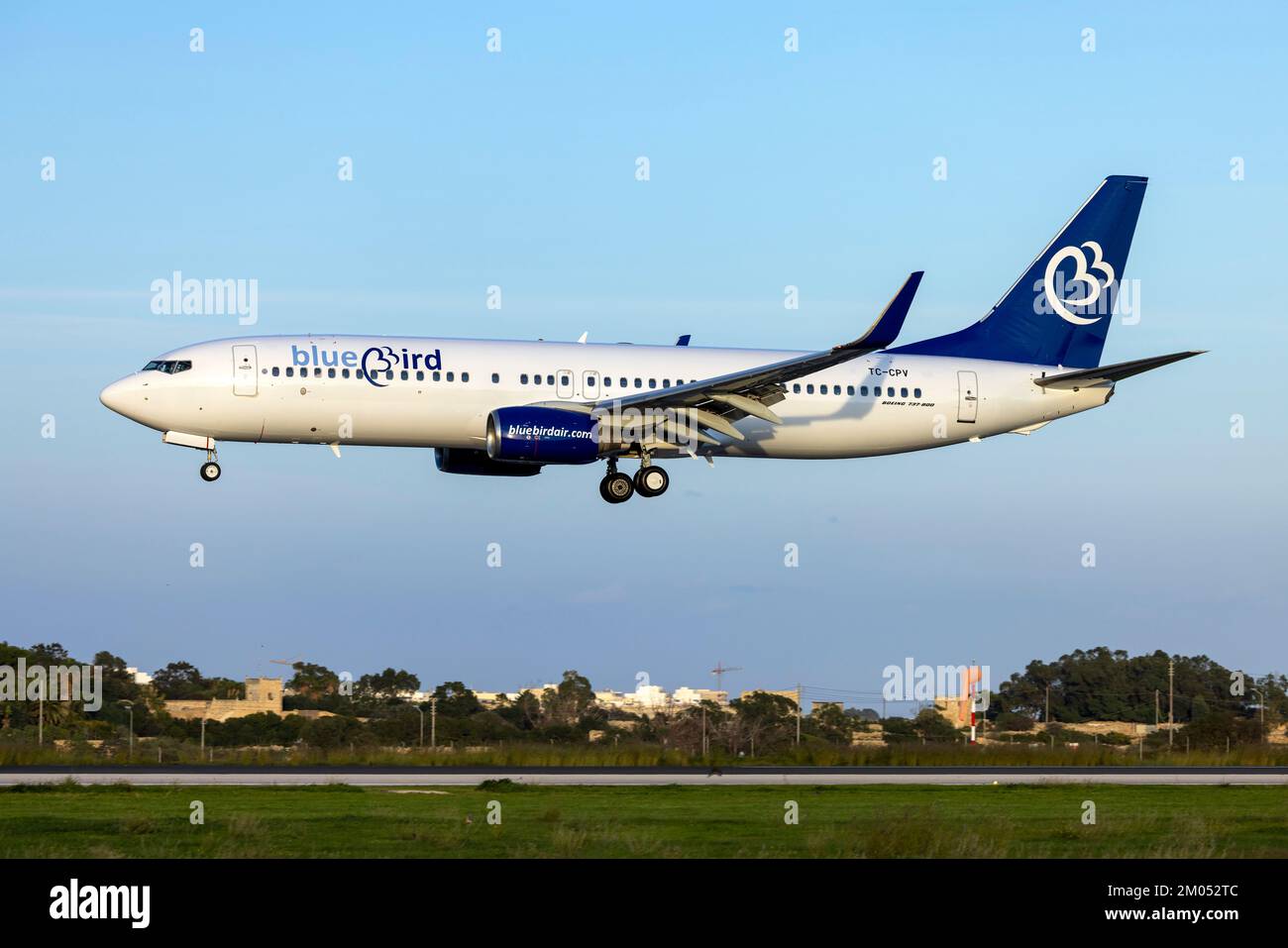 Bluebird Airways Boeing 737-86J (REG: TC-CPV) seen just after it has ...