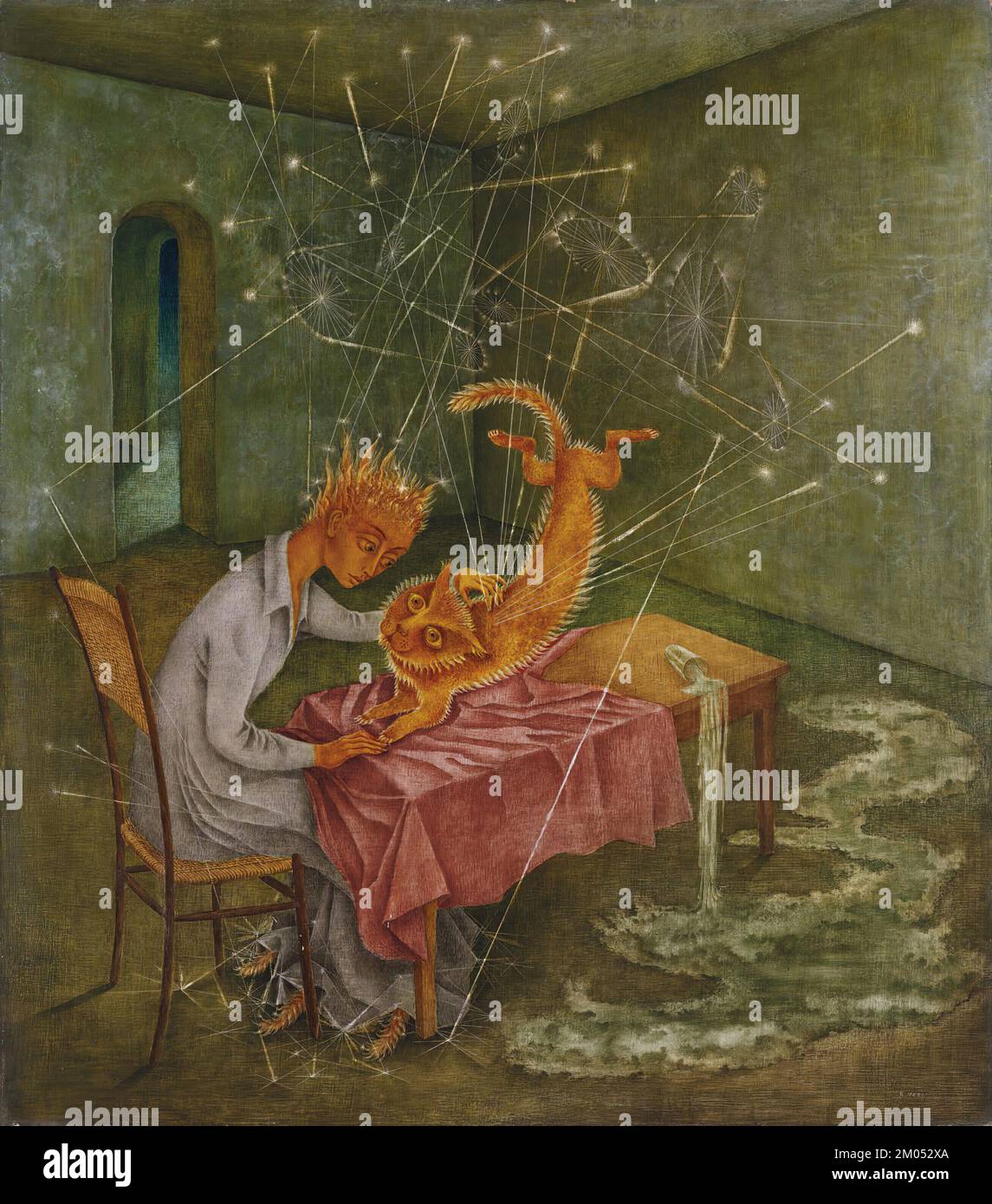 Remedios Varo/ Simpatía ( La Rabia del Gato). Museum: Museo de Arte ...