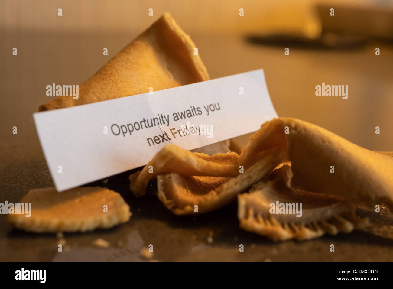 Cracked open chinese fortune cookie hi-res stock photography and images ...