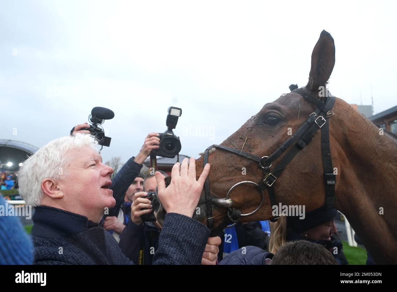 Owner Brian Acheson celebrate with horse Teahupoo after seeing jockey ...