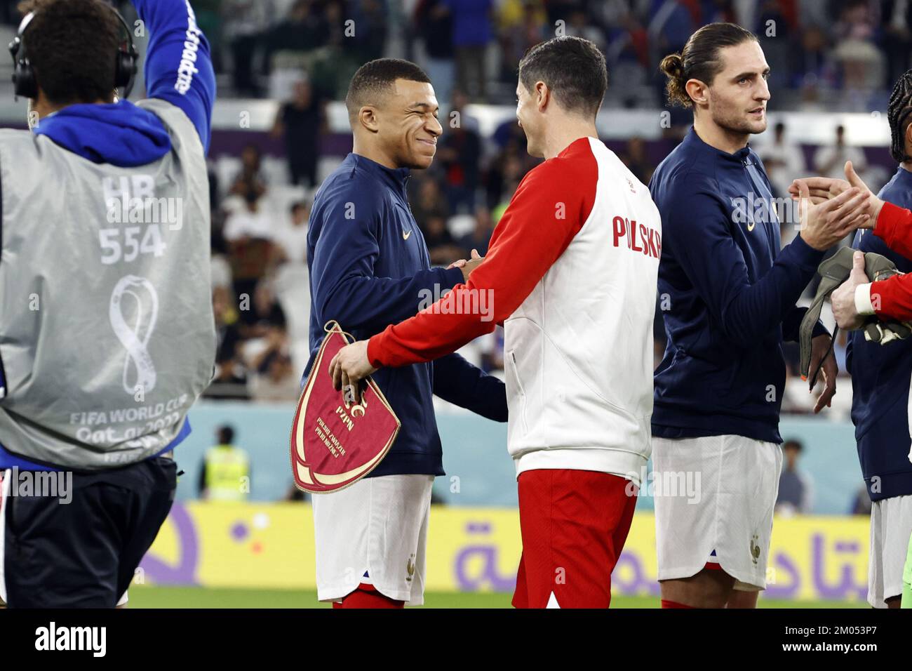 Doha, Qatar. 04th Dec, 2022. DOHA - (l-r) Kylian Mbappe of France ...