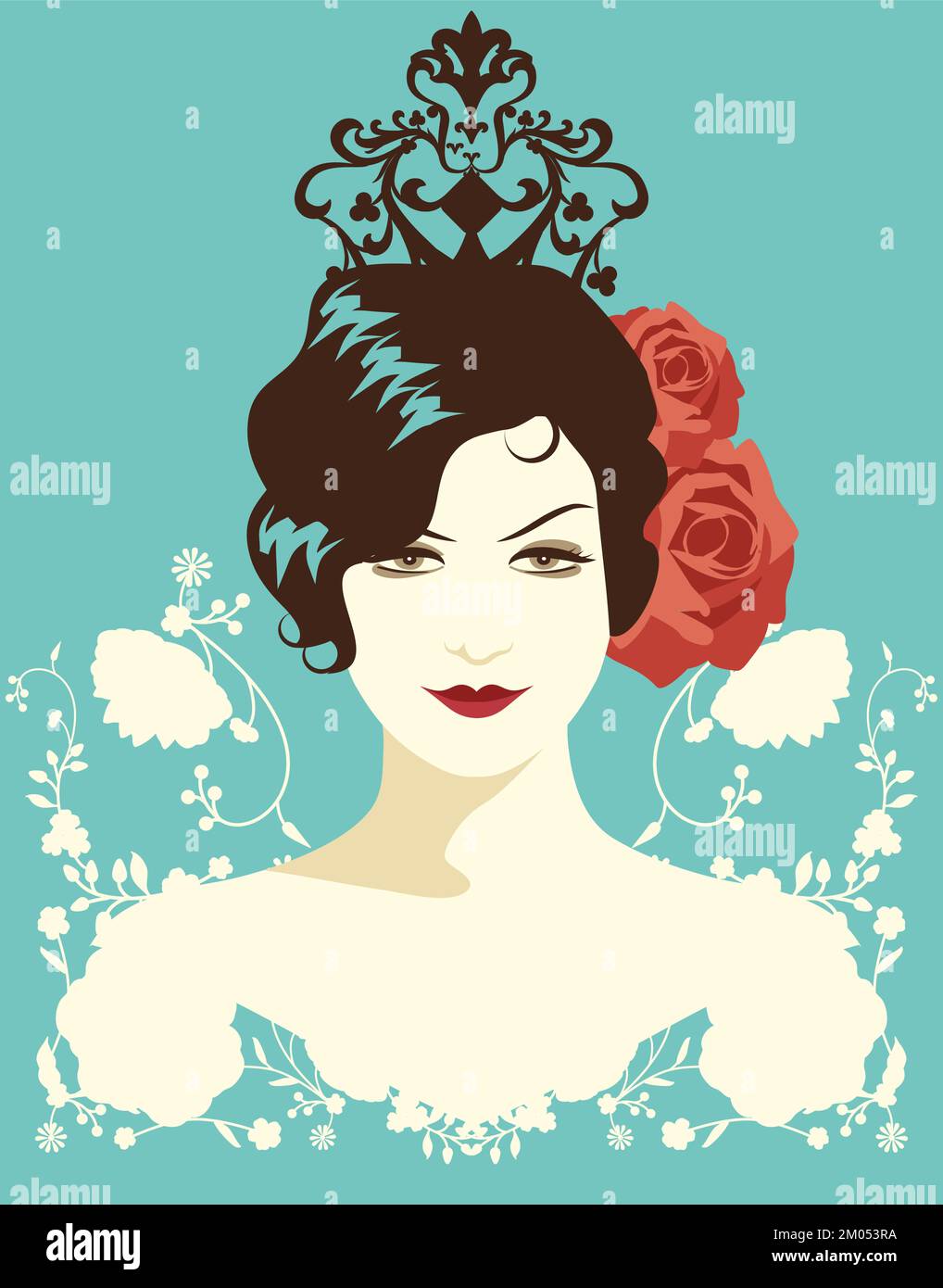 Vintage spain portrait Stock Vector Images - Alamy