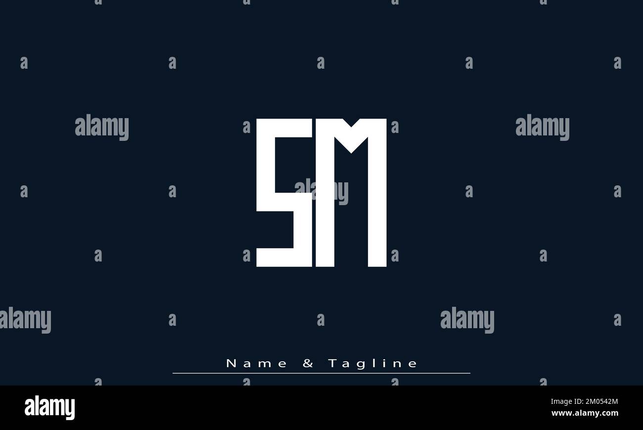 Logo sm logo Stock Vector Images - Alamy
