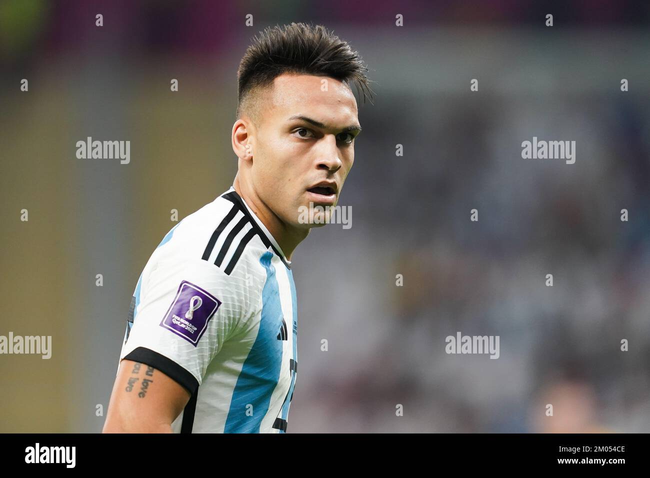 DOHA, QATAR - DECEMBER 3: Player of Argentina Lautaro Martínez looks ...