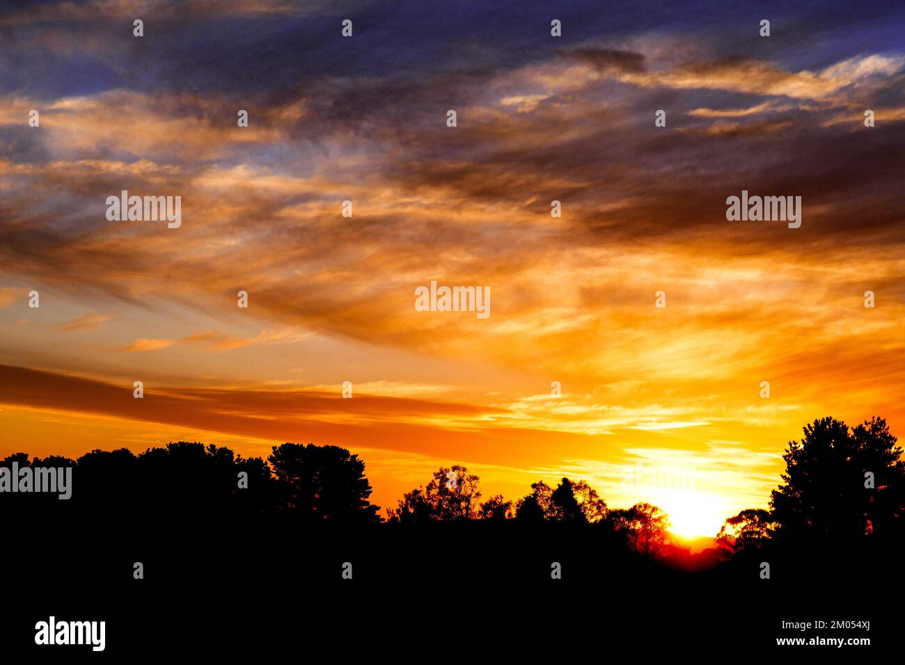 An Australian sunset or sunrise Stock Photo - Alamy