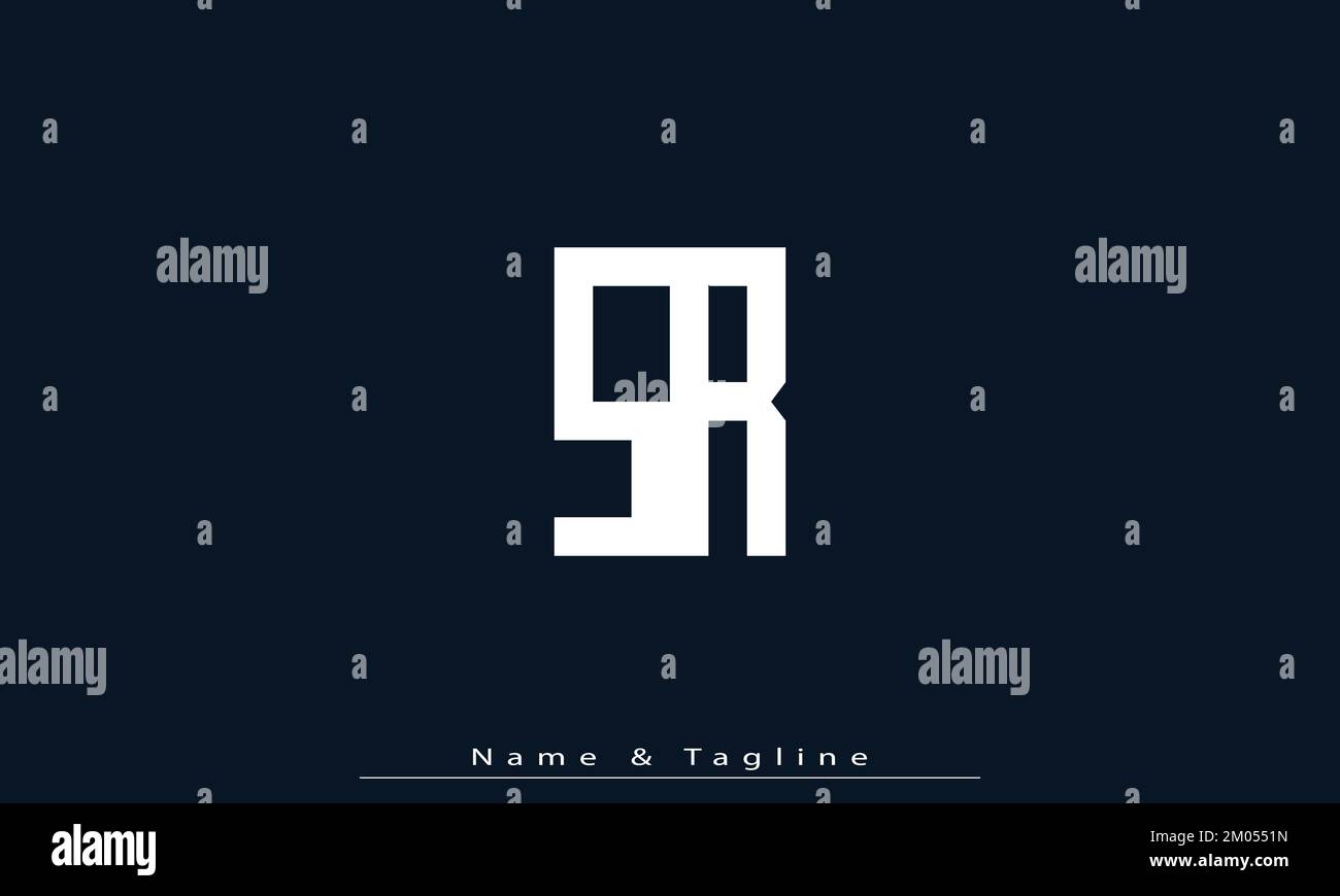 Alphabet letters Initials Monogram logo SR , RS Stock Vector Image ...