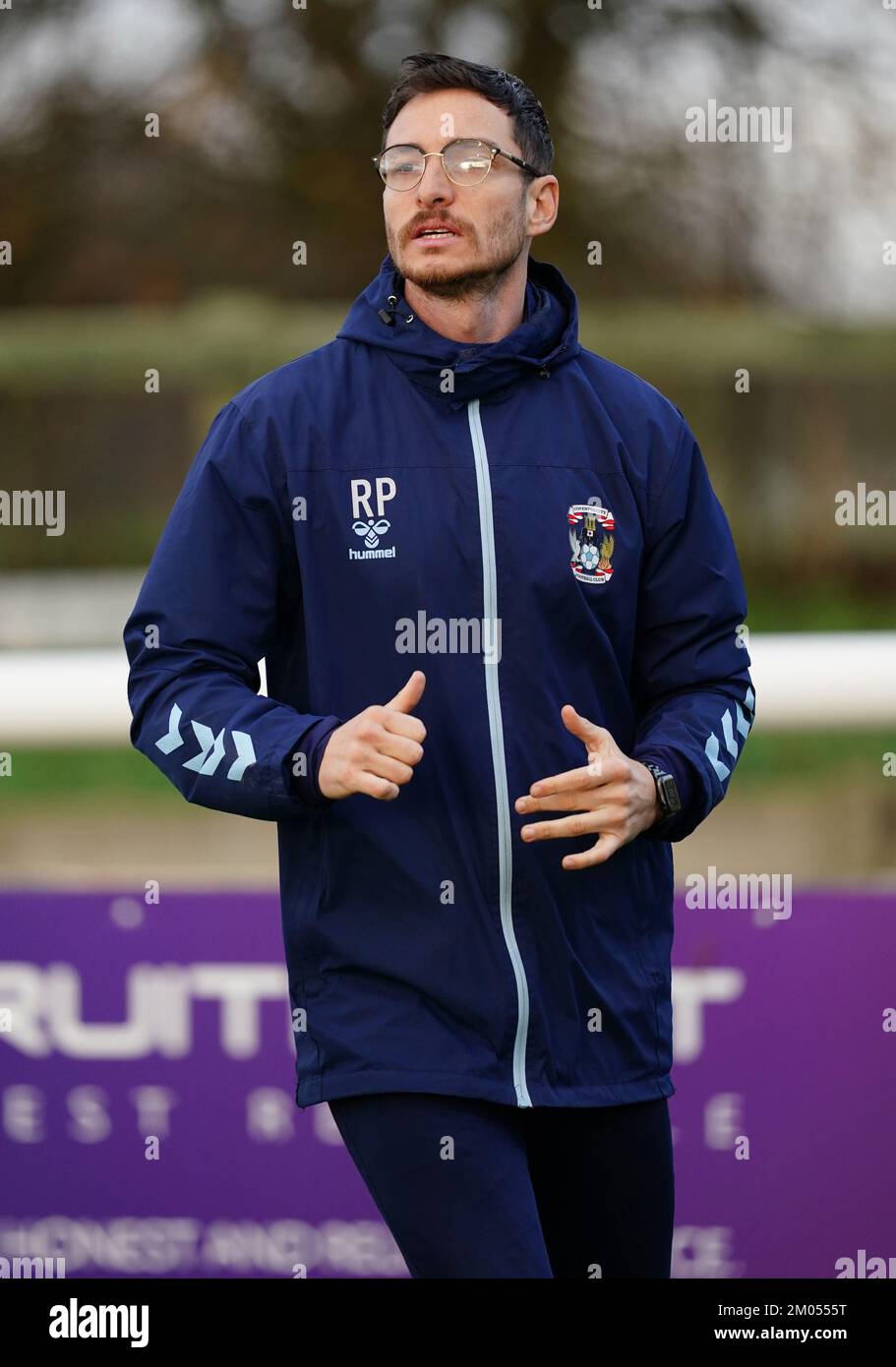 Coventry City Under 18's Head of Performance Ryan Penny during the FA ...