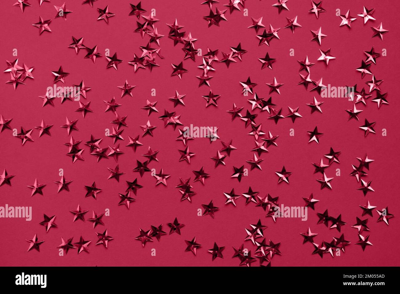 Viva Magenta stars glitter confetti as background. Party holiday ...