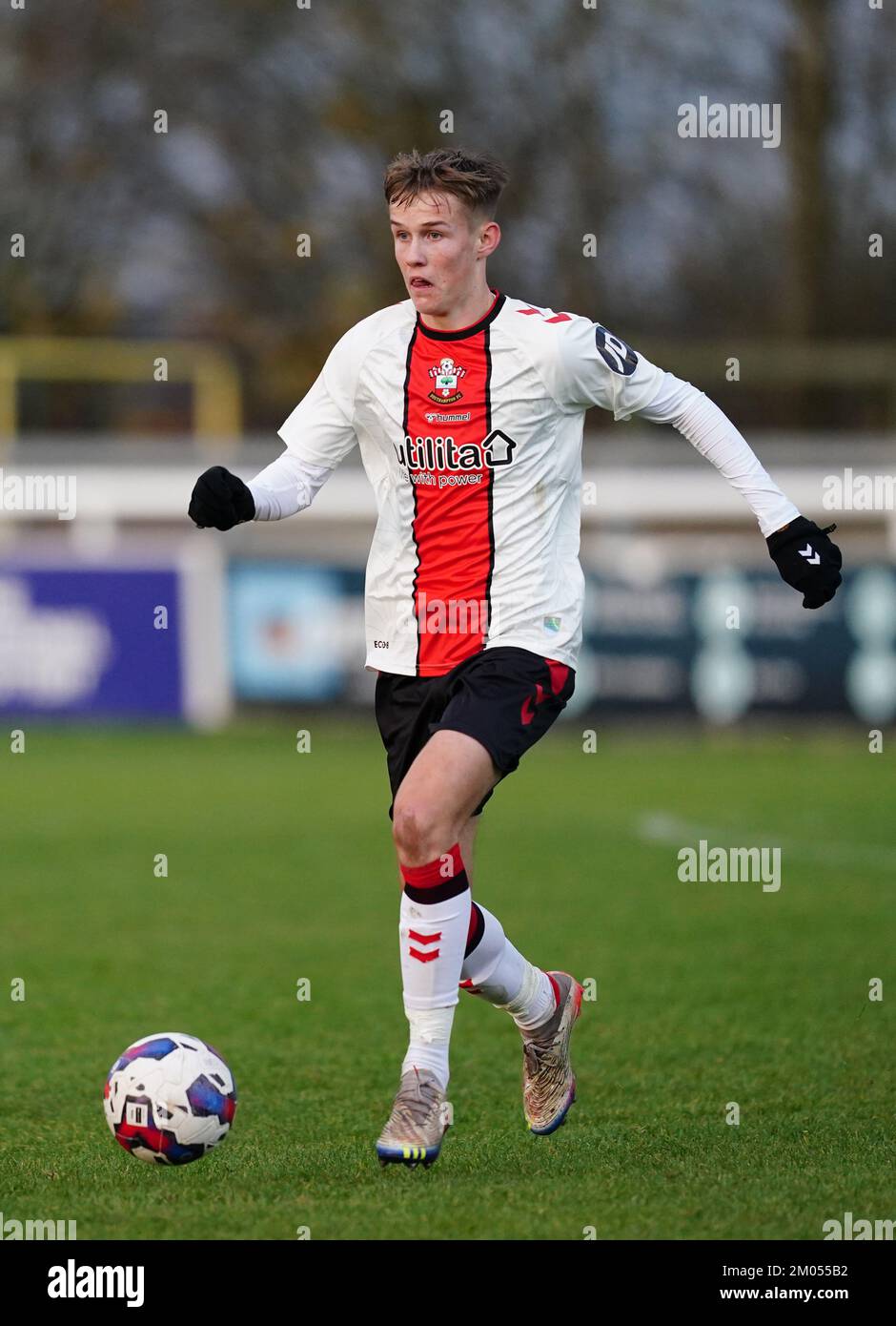 Southampton U18's Cameron Bragg during the FA Youth Cup third round ...