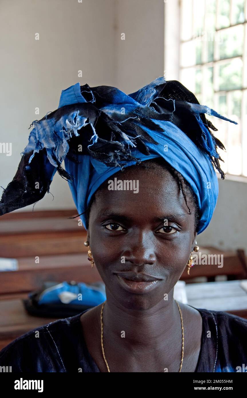 Faces of Africa, young woman, Bafata, Guinea Bissau - young woman with ...