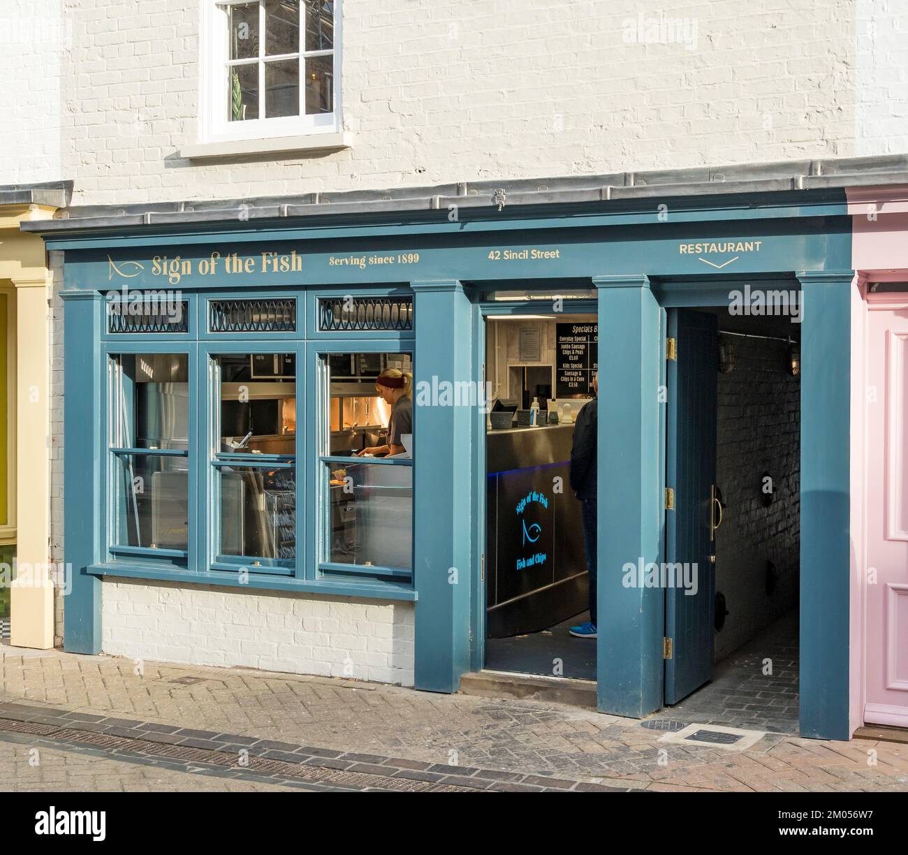 Sign of the Fish, refurbished fish and chip shop Sincil street, Lincoln ...