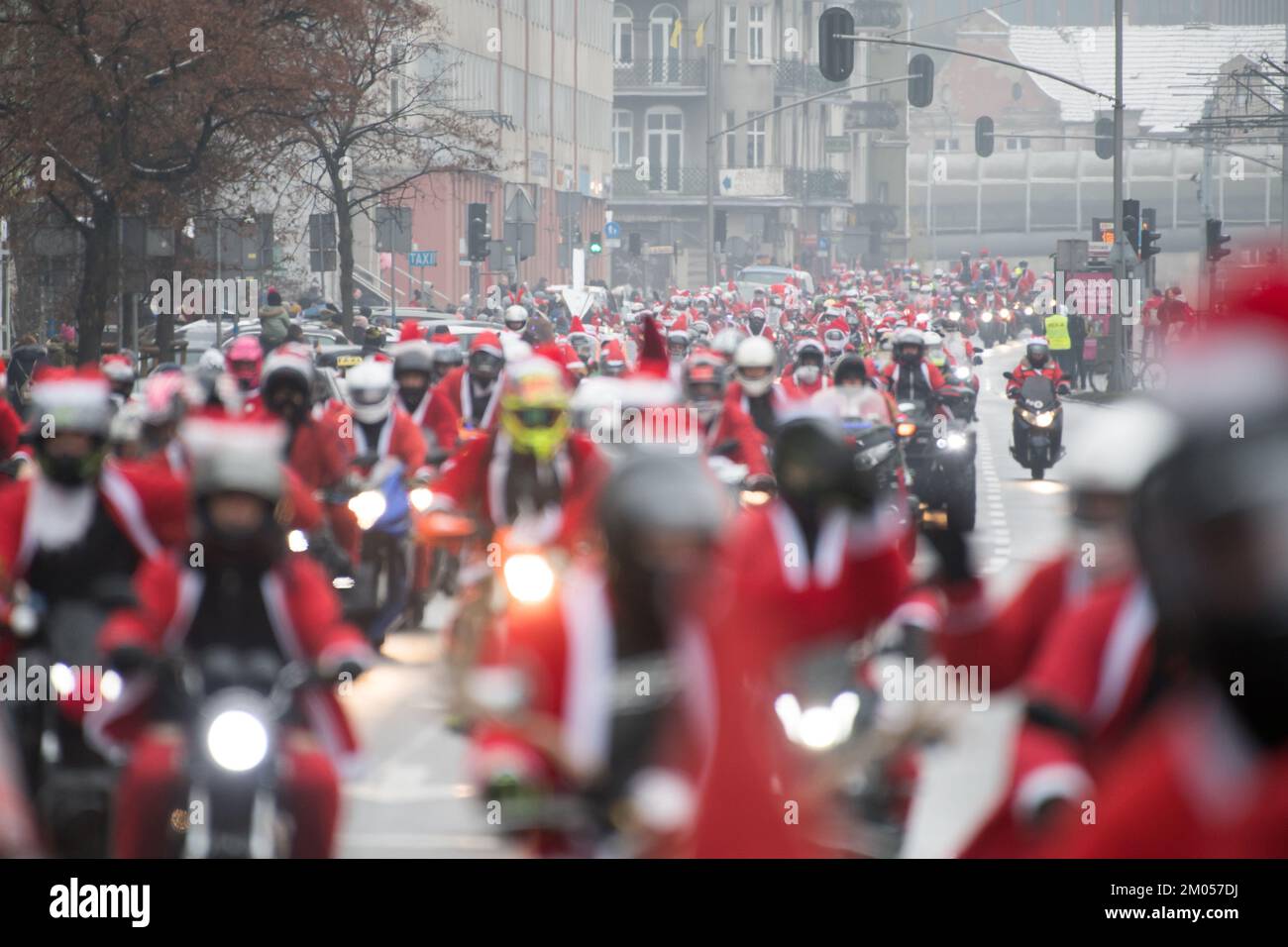 Gdansk santas motorbikes parade hi-res stock photography and images - Alamy