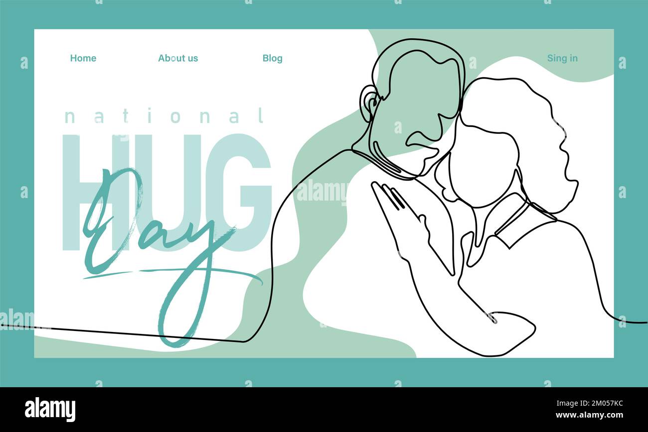 Single hand drawn outline continuous of Web banner or landing page with ...