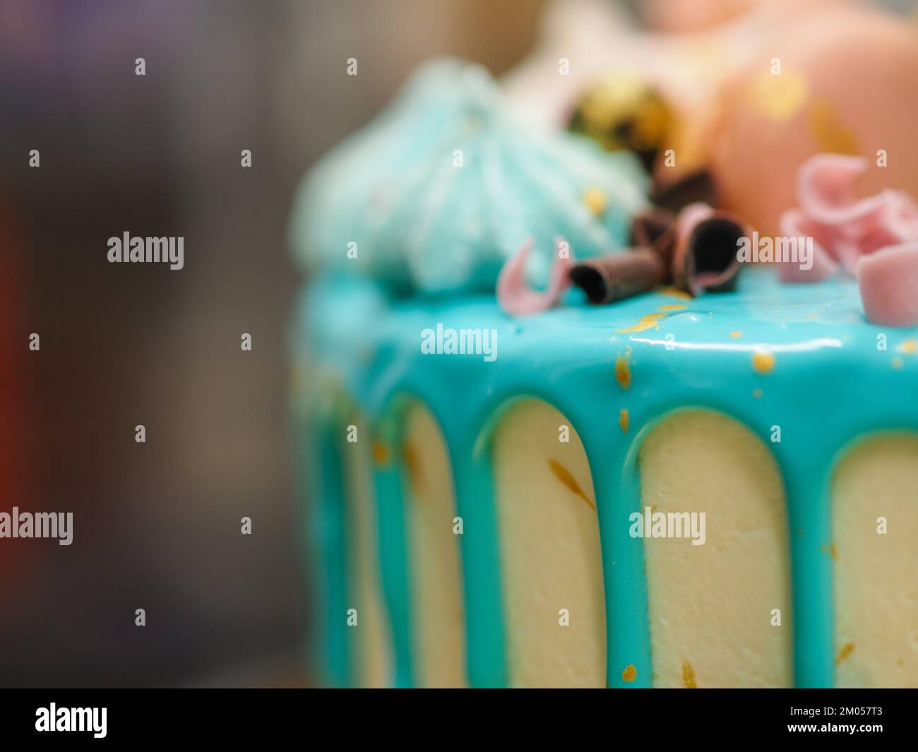 donuts meringue berries and sparkles topping on frosted icing drip ...