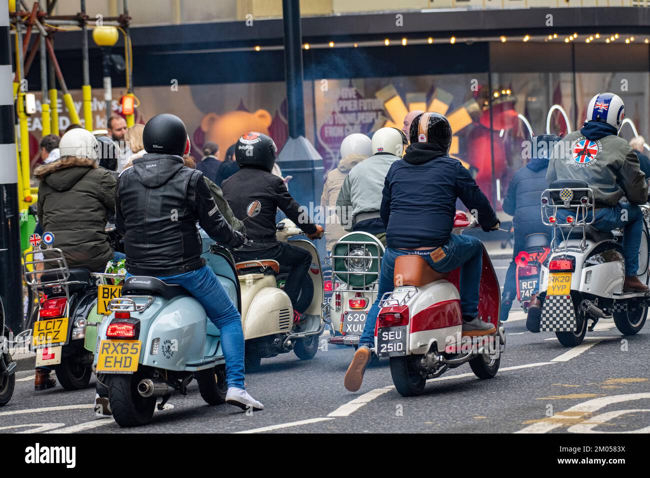Latter day mods ride up the Kings Road for Remembrance Sunday's Ride of ...