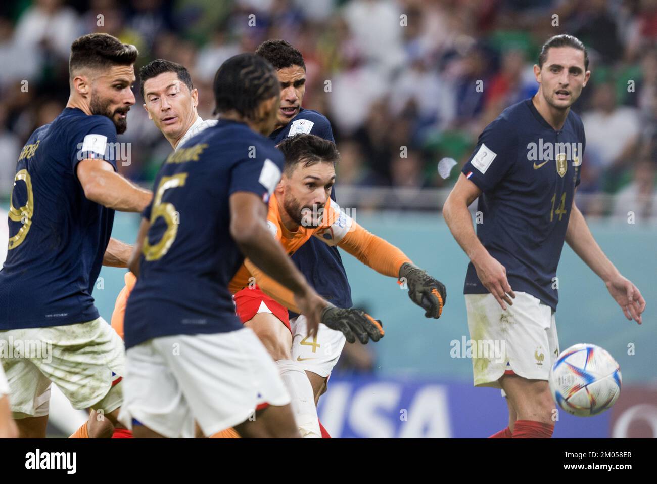 Doha, Qatar. 04th Dec, 2022. 04.12.2022, Doha, pilka nozna, Mistrzostwa Swiata, Francja - Polska ...