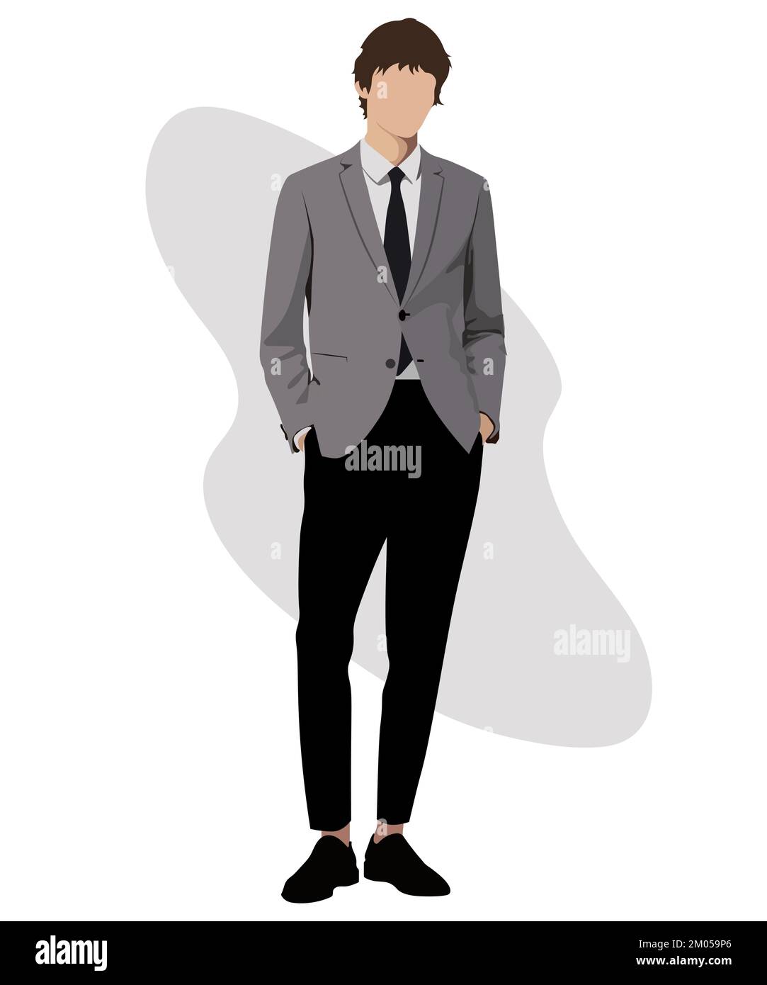 Stylish male businessman in a business suit on an interesting ...