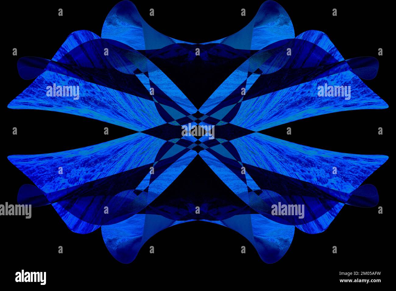 abstract blue pattern on black background, creative abstraction Stock ...