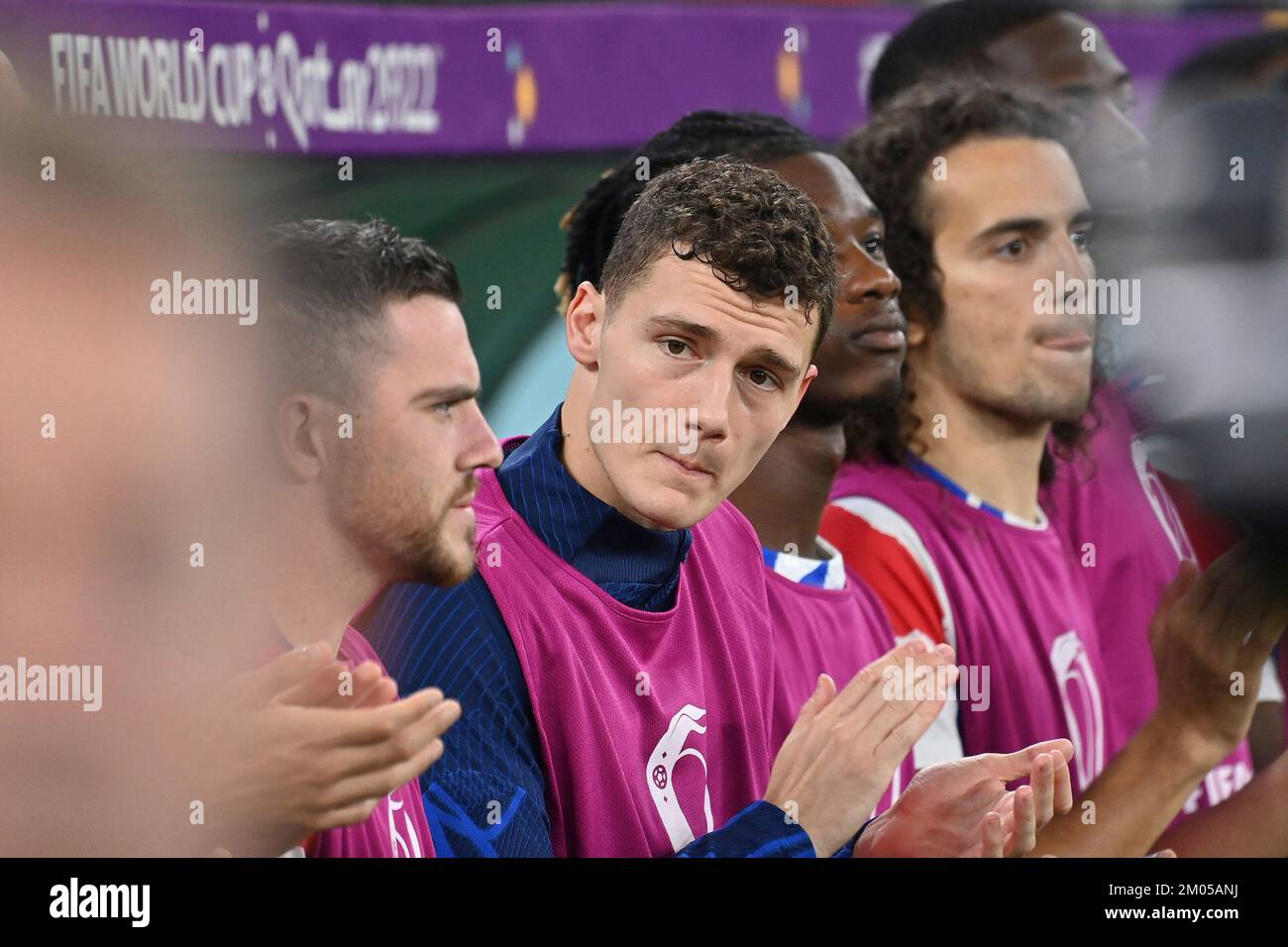 Doha, Qatar. 04th Dec, 2022. Benjamin PAVARD (FRA), reserve bench ...