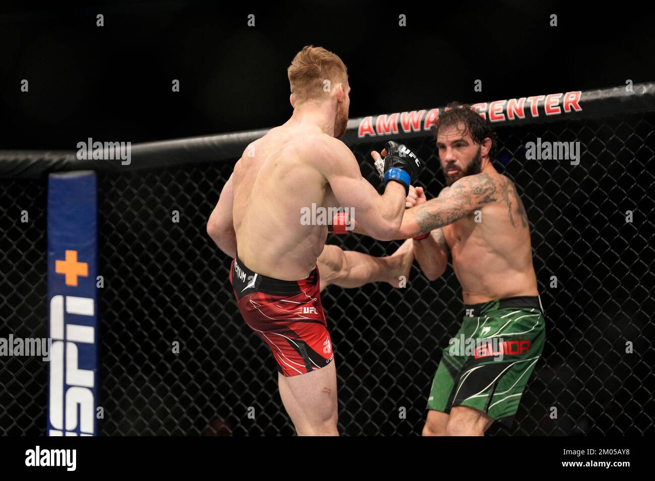 ORLANDO, FL - December 3: Clay Guida (L) and Scott Holtzman (R) step in ...