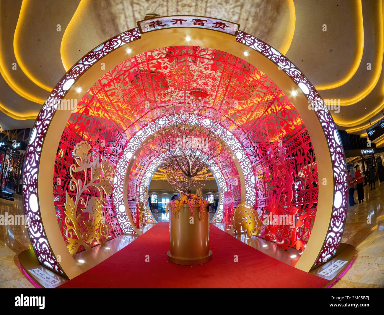 Macau, FEB 10 2013 - Interior view of The Londoner Hotel Stock Photo ...