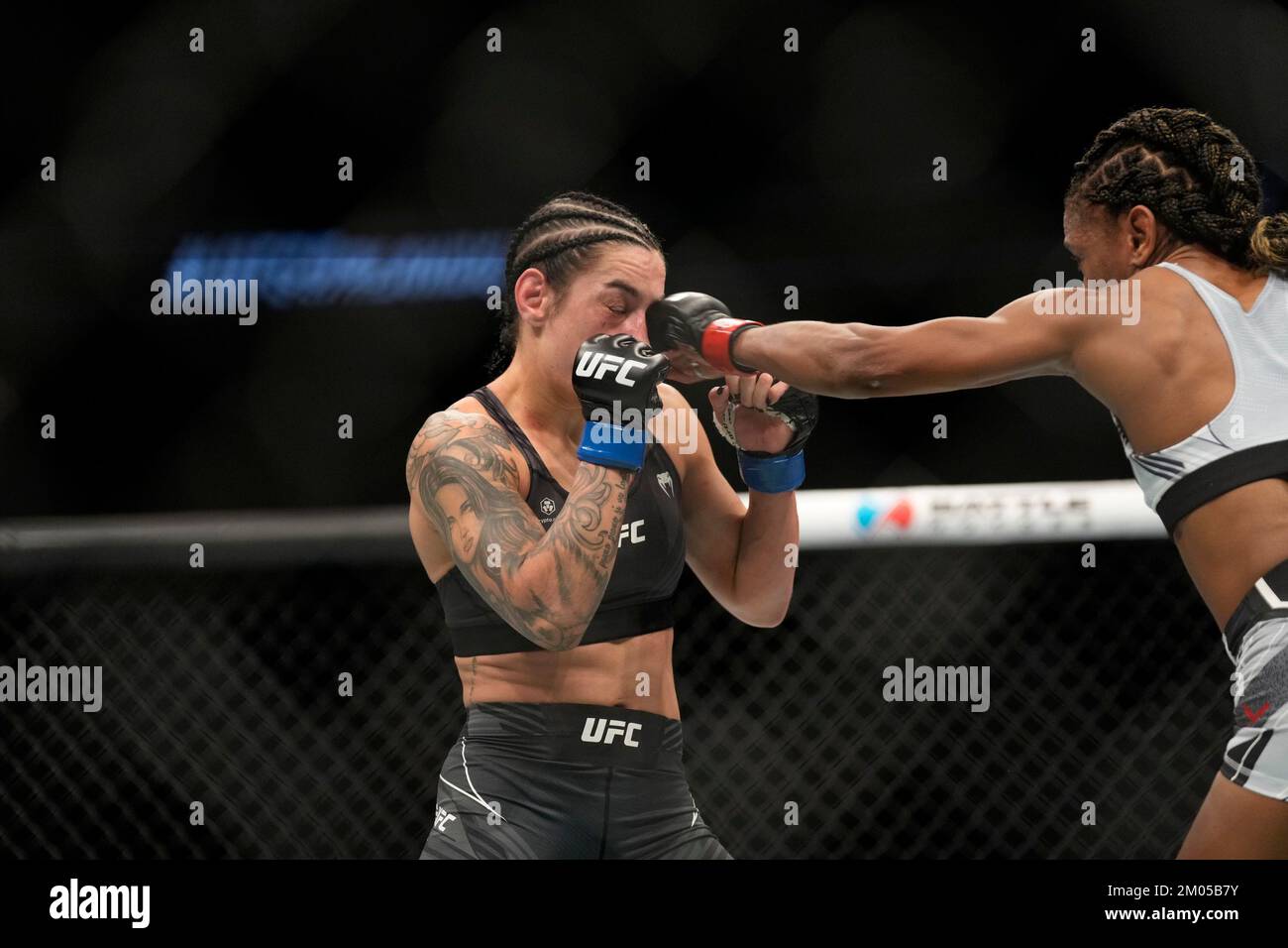 Angela hill l and emily ducote r hi-res stock photography and images ...