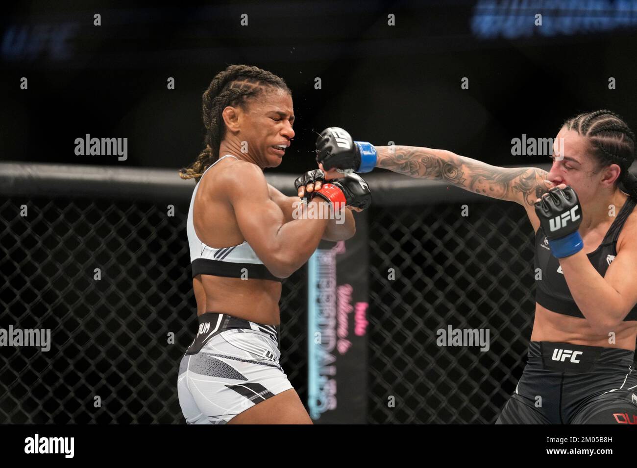 ORLANDO, FL - December 3: Angela Hill (L) and Emily Ducote (R) step in ...