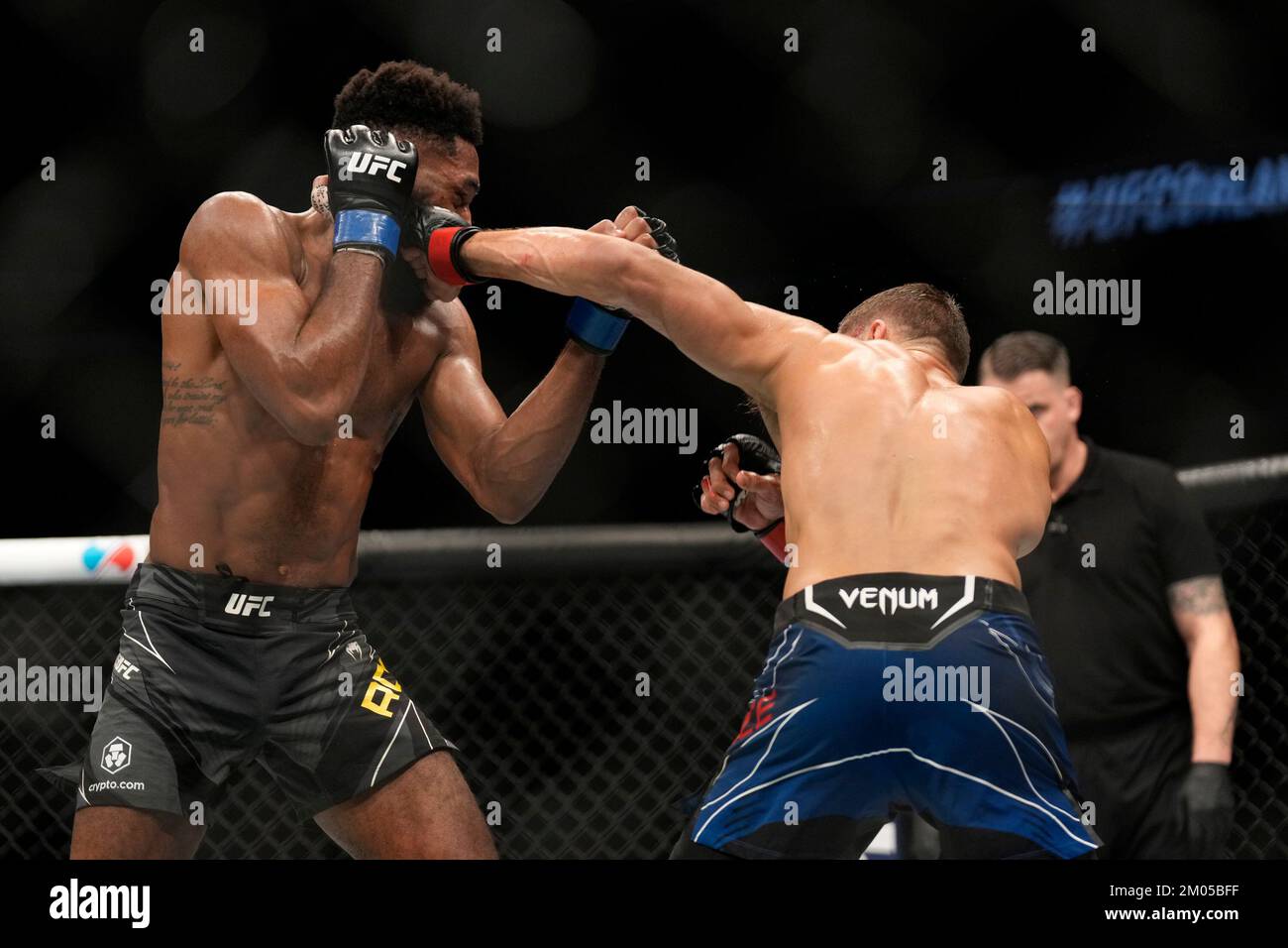 ORLANDO, FL - December 3: Niko Price (L) and Phil Rowe (R) step in the ...