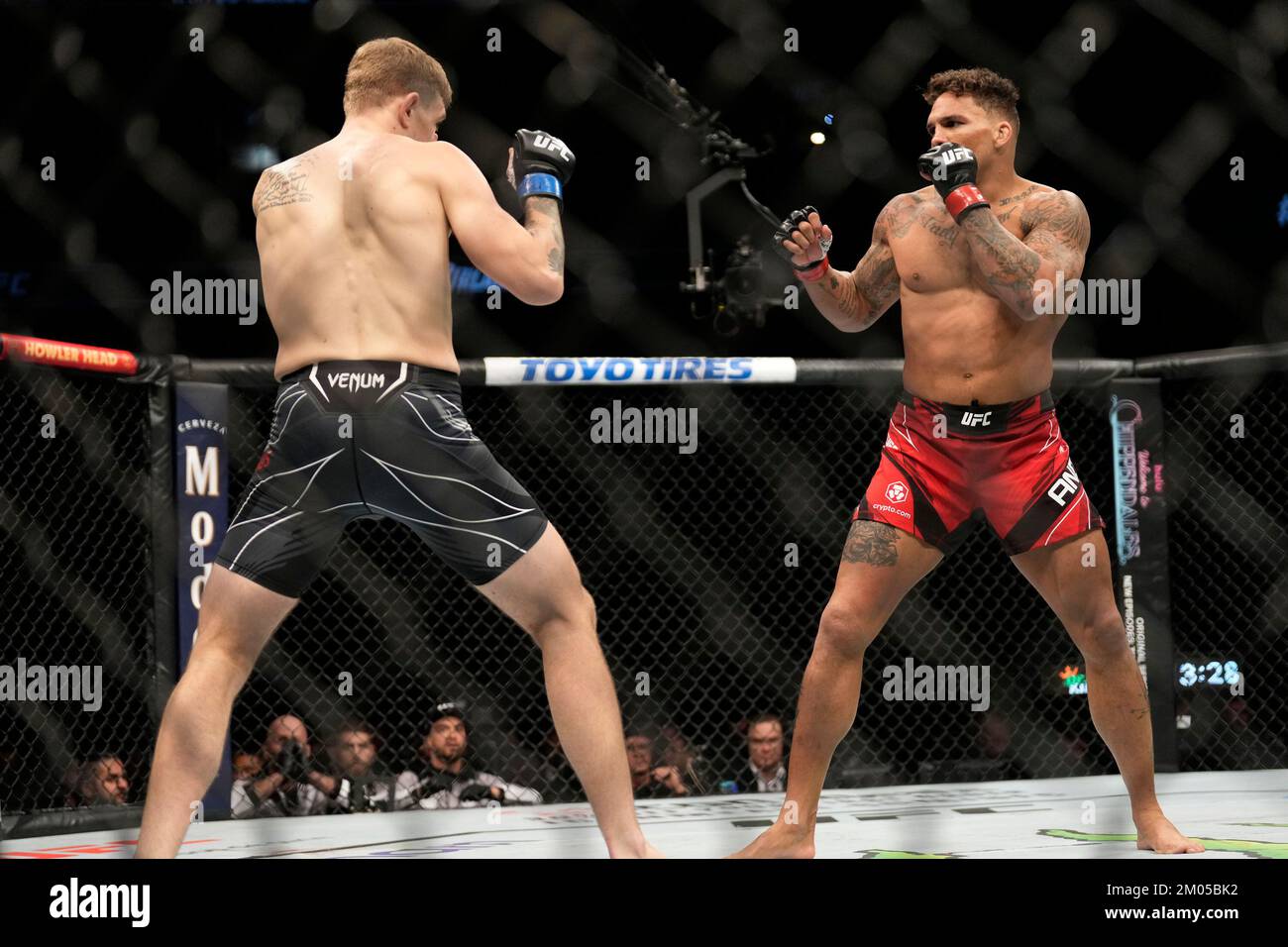 ORLANDO, FL - December 3: Eryk Anders (L) and Kyle Daukaus (R) step in ...