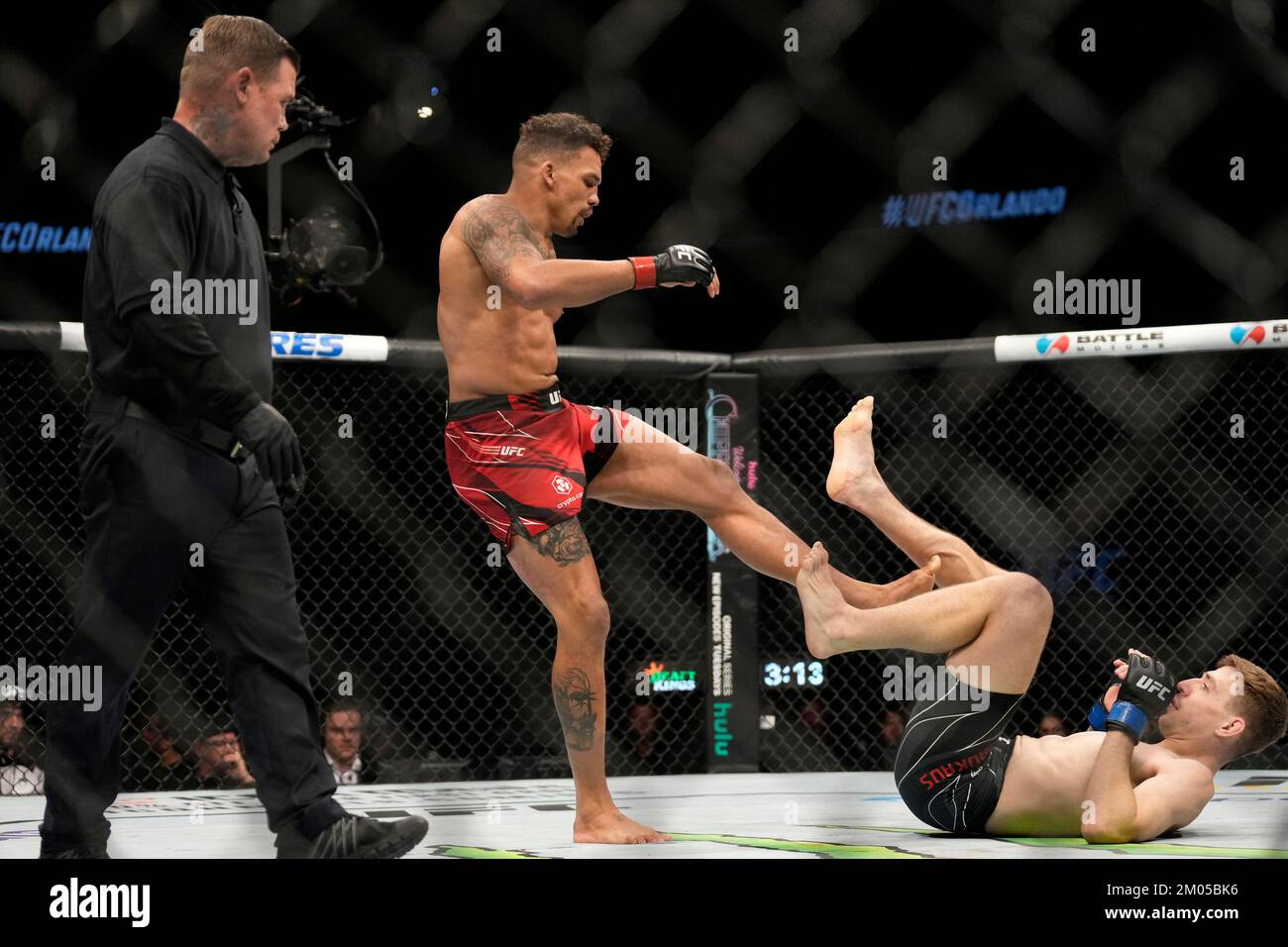 ORLANDO, FL - December 3: Eryk Anders (L) and Kyle Daukaus (R) step in ...