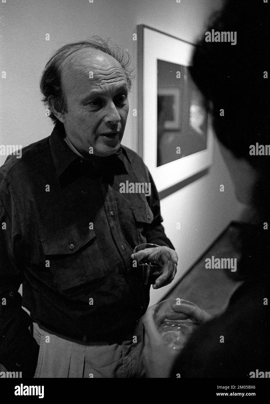 Bruce Davidson, American photographer during the opening of one of his ...