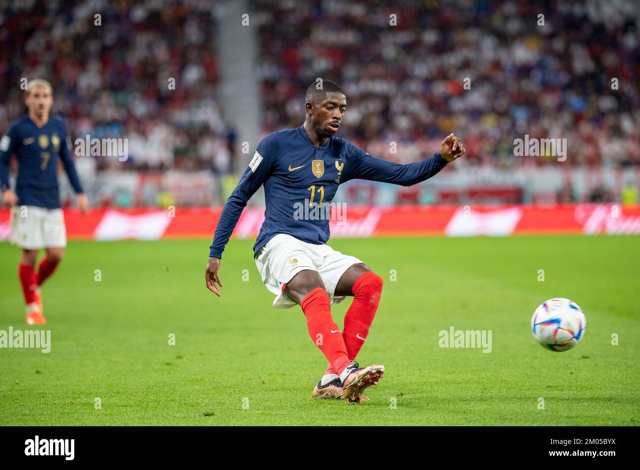 Doha, Qatar. 04th Dec, 2022. Ousmane Dembélé of France during a match ...