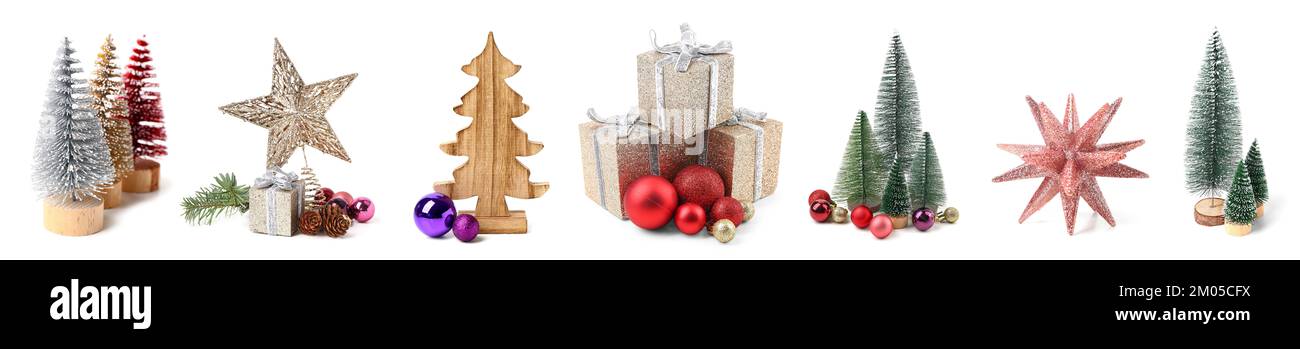 Christmas baubles toys set hi-res stock photography and images - Alamy