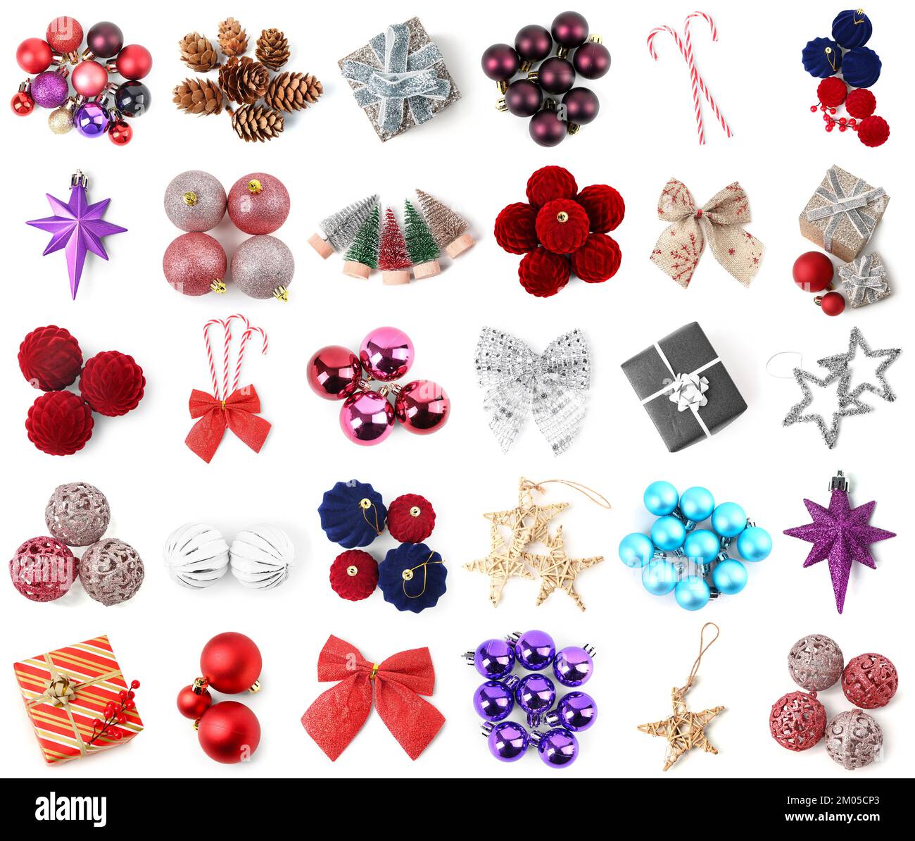 Christmas gift box candy canes Cut Out Stock Images & Pictures - Alamy